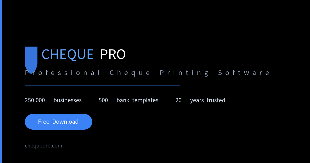 Cheque Printing Software for Oman Banks | Print OMR Cheques | ChequePro